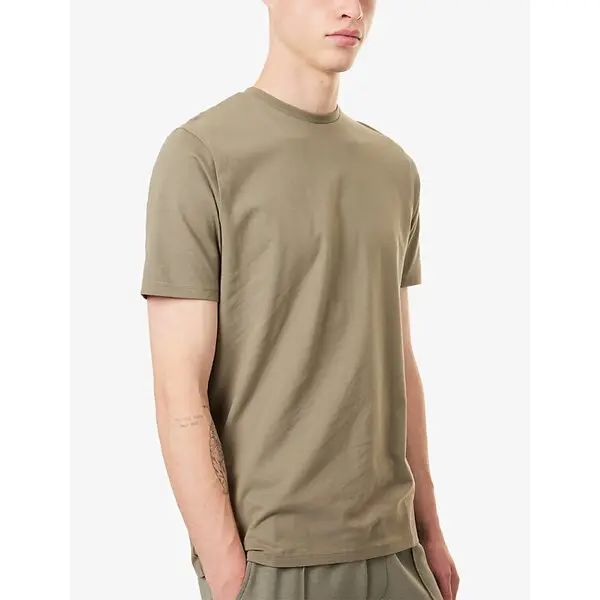 ARNE Essential Slim-fit Cotton-jersey T-shirt - Sage