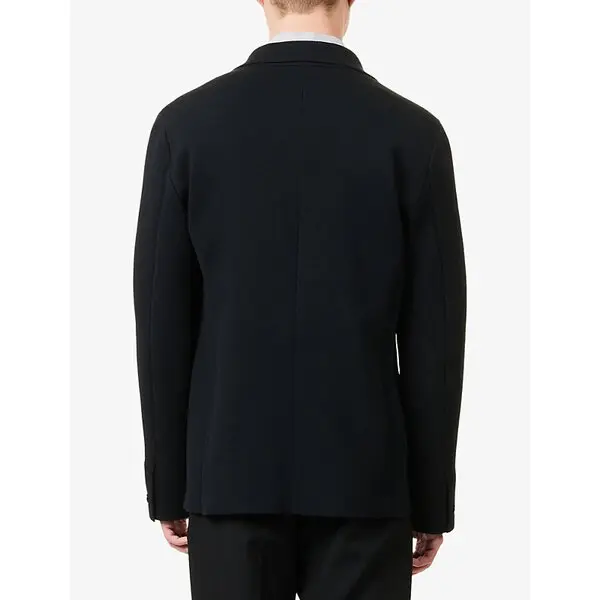 TOM FORD Notch Lapel Knitted Wool-blend Jacket