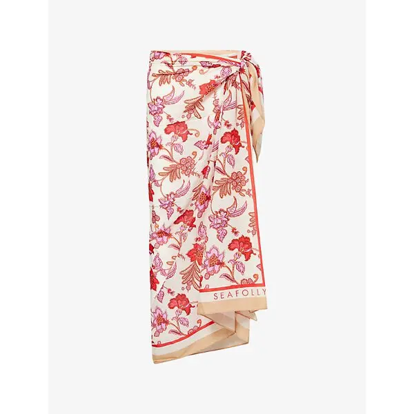 Seafolly Summer Chintz Cotton Sarong - Ecru