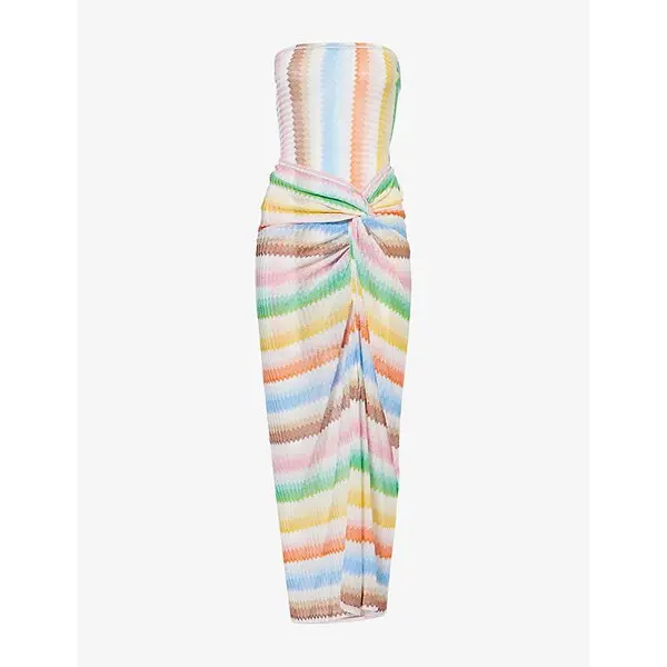 Missoni Bandeau Ruched Knitted Cover-up - Multi