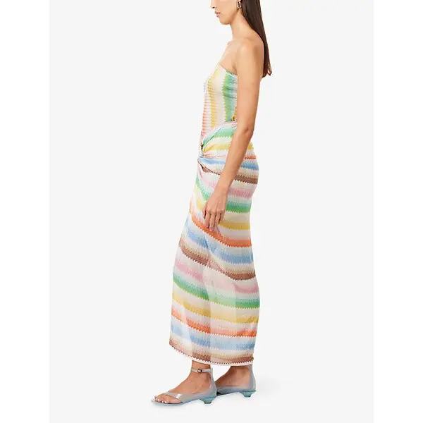 Missoni Bandeau Ruched Knitted Cover-up