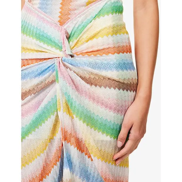 Missoni Bandeau Ruched Knitted Cover-up