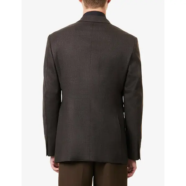 TOM FORD Shelton Single-breasted Checked Wool Jacket