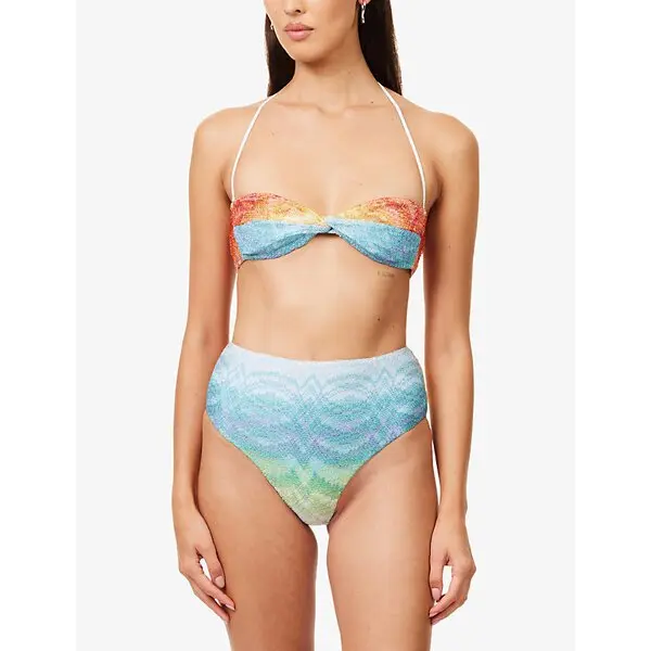 Missoni Ombré Knit High-waist Bikini Set