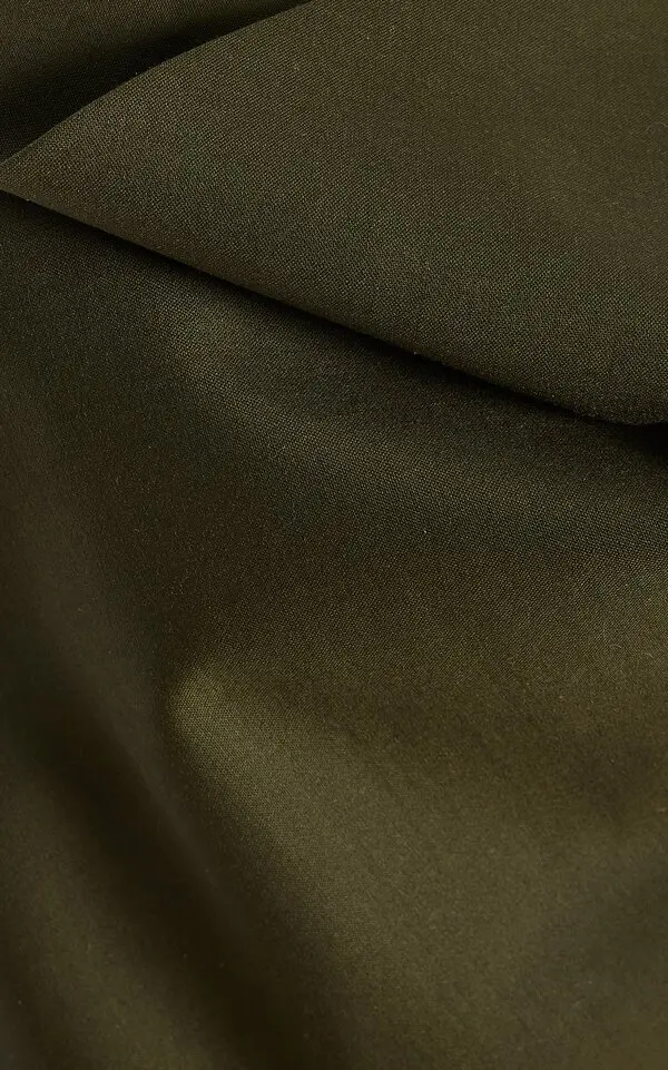 Oscar De La Renta Draped Wool-blend Midi Dress
