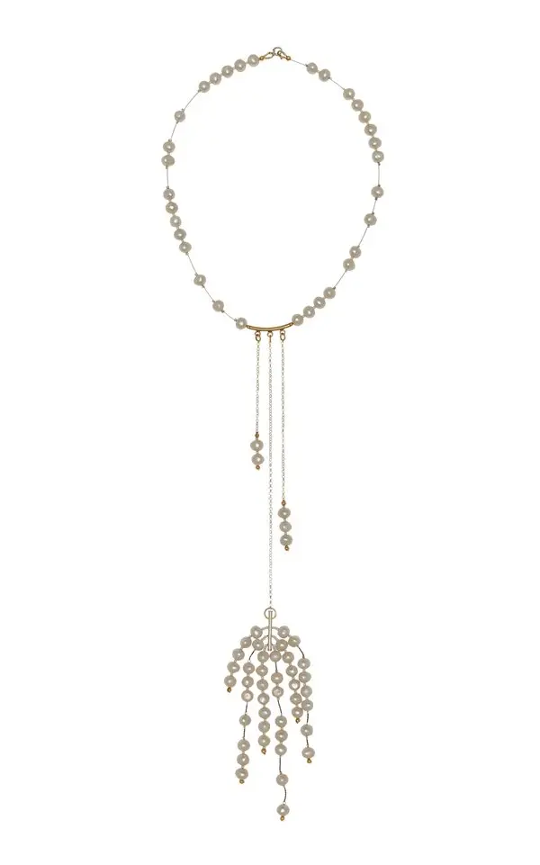 ISSHI Remnant Lariat Necklace - Silver