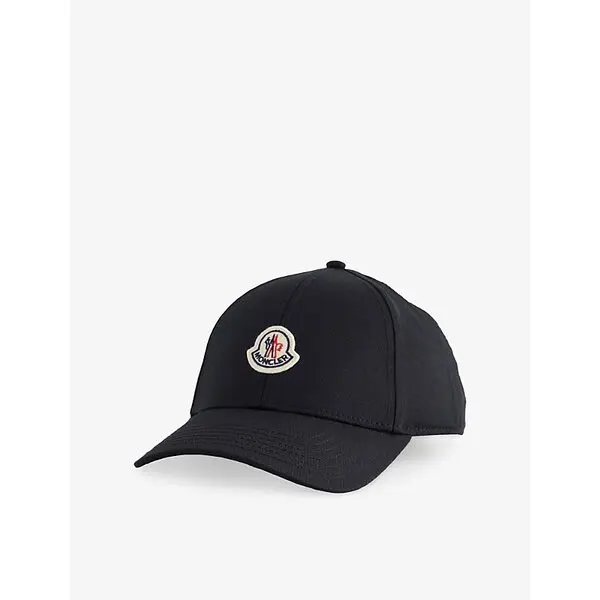 Moncler Cotton Baseball Cap - Black