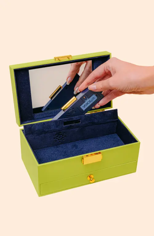 VOICEGIFT Voice Recordable Keepsake Box With Gold Tone Clasp