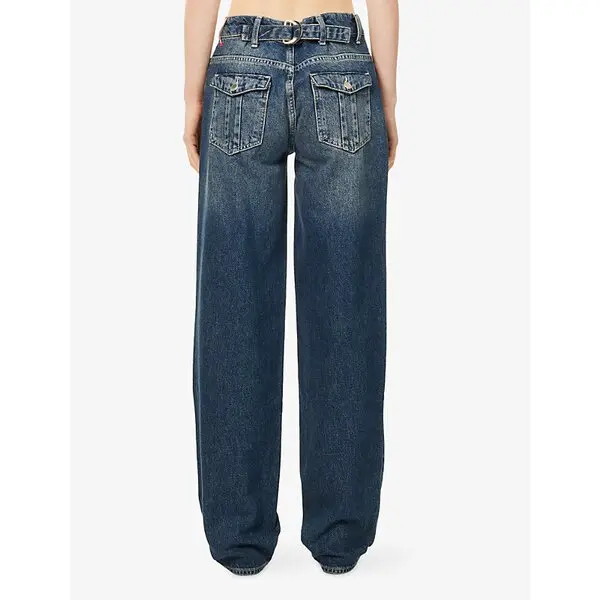 PEACHY DEN Joan Barrel-leg Jeans