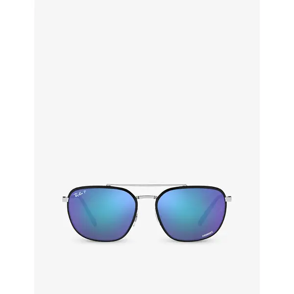 Ray-ban Rb3708 Chromance Metal Sunglasses - Black