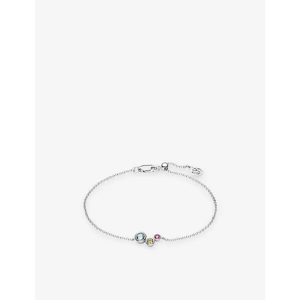 SIF JAKOBS Rhodium-plated Sterling Cubic Zirconia Bracelet - Silver