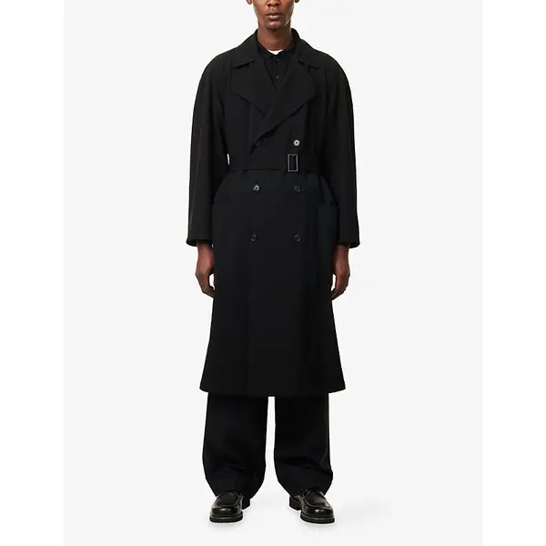 THE ROW Belted Wool Trench Coat