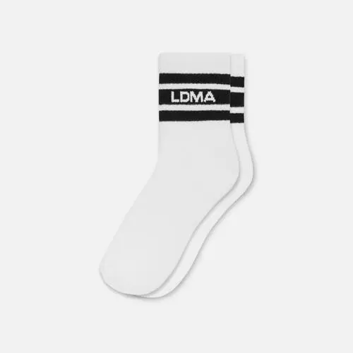 LDMA Crew Socks With Terry Cushioning And Logo Detail - Black
