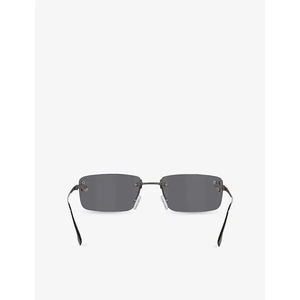 Fendi Rectangle Metal Sunglasses