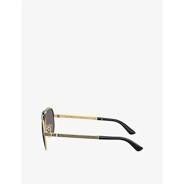 Versace Ve2294 Square-frame Metal Sunglasses