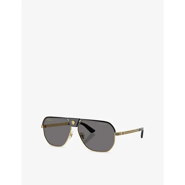 Versace Ve2294 Square-frame Metal Sunglasses