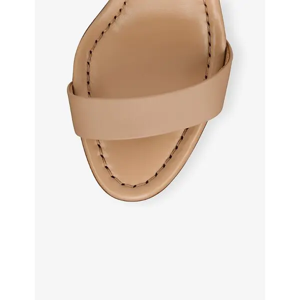 CHRISTIAN LOUBOUTIN Jane 85 Leather Sandals - Blush