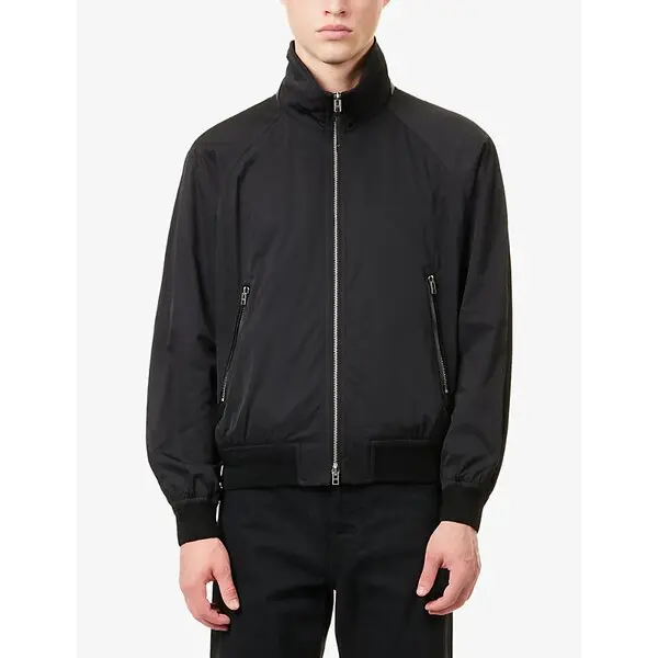 TOM FORD Techno Stand-collar Shell Bomber Jacket