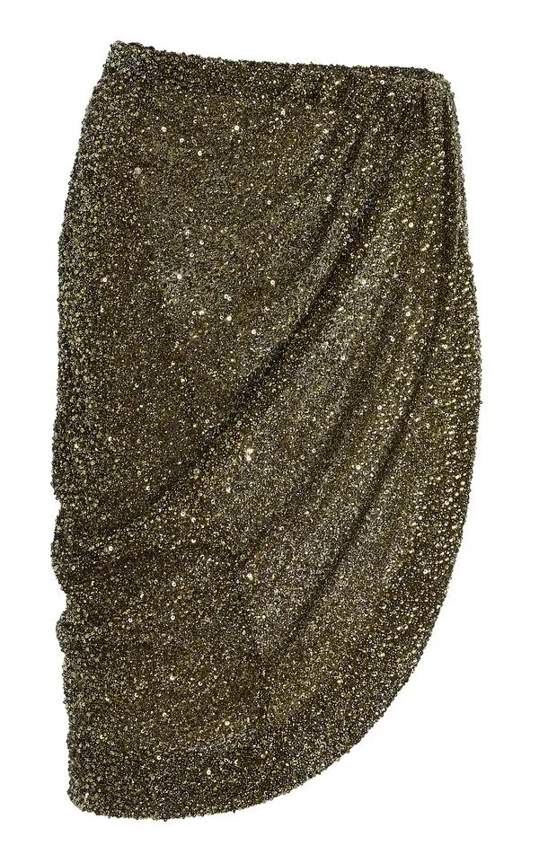 Oscar De La Renta Crystal-embroidered Mini Dress