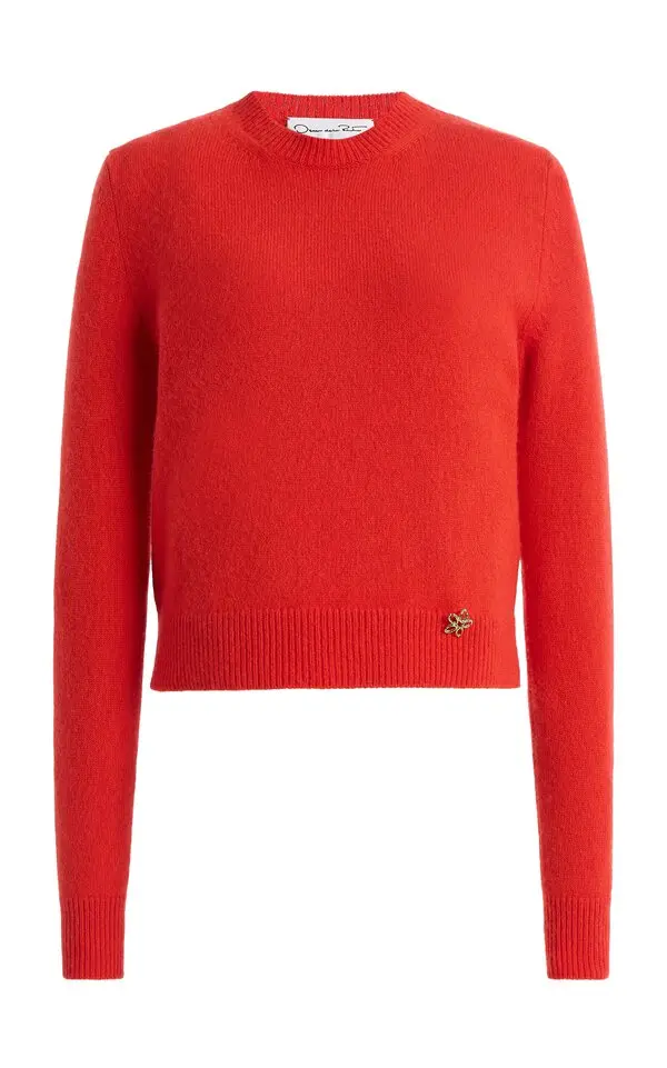 Oscar De La Renta Long-sleeve Cashmere Sweater