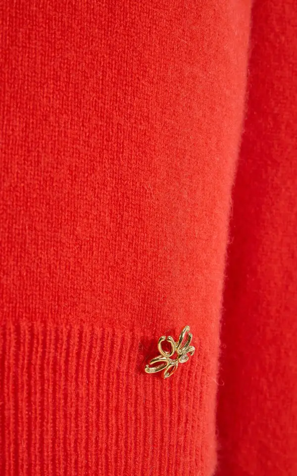 Oscar De La Renta Long-sleeve Cashmere Sweater