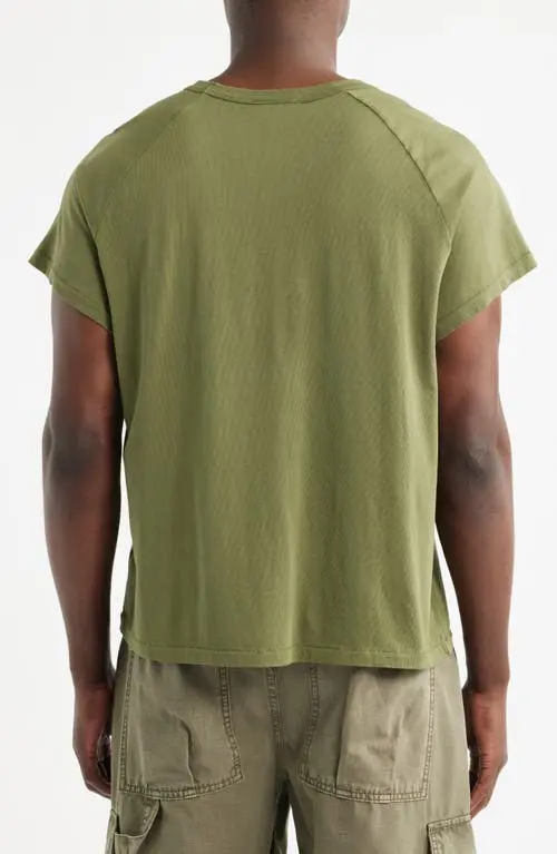 ELWOOD Raglan Sleeve T-shirt - Olive