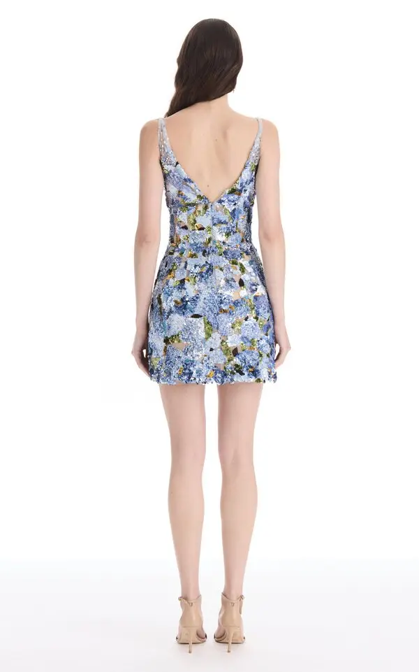 Oscar De La Renta Bead-embroidered Cocktail Dress