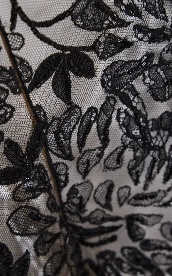 Oscar De La Renta Chrysanthemum Lace Straight-leg Pants