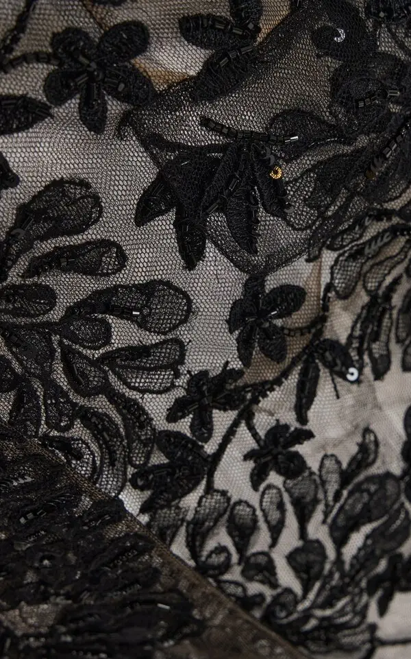 Oscar De La Renta Chrysanthemum Lace Jacket