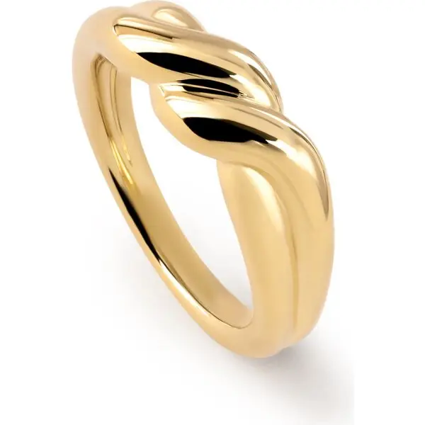 ANA LUISA Twisted 14k Yellow Plated Band Ring - Gold