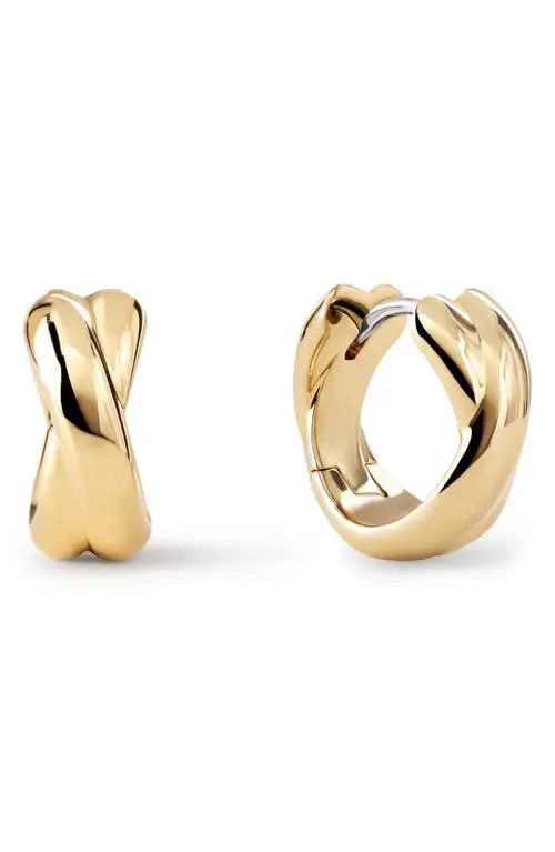 ANA LUISA Violet Huggie Hoop Earrings - Gold