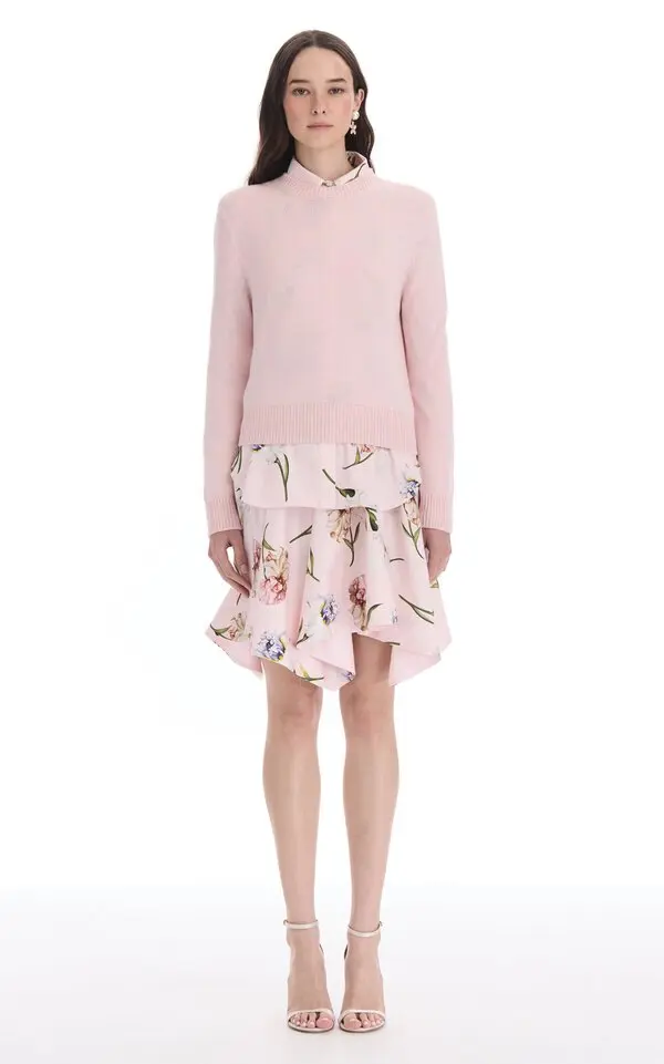 Oscar De La Renta Open-back Virgin-wool Sweater