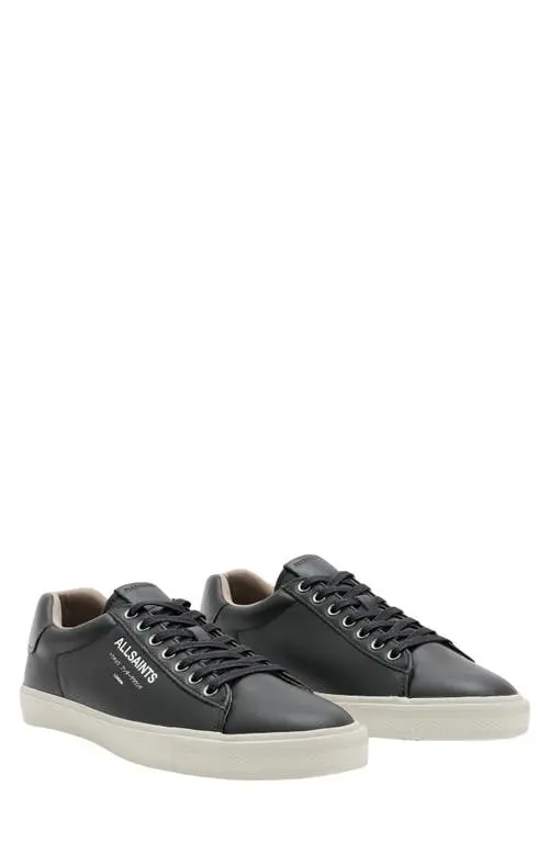 ALLSAINTS Underground Low Top Leather Sneakers - Black