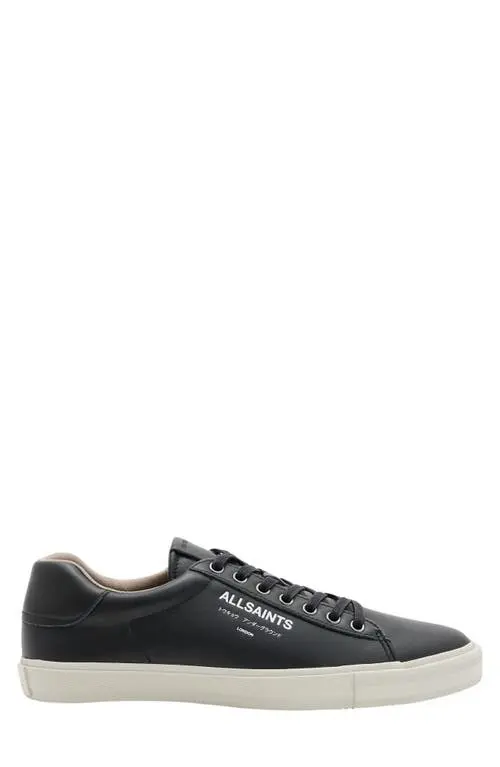ALLSAINTS Underground Low Top Leather Sneakers - Black