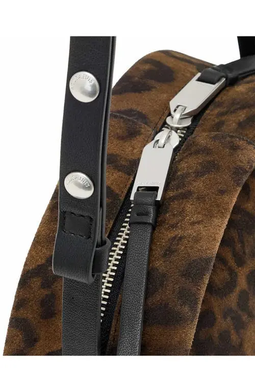 ALLSAINTS Rosalie Leopard Print Calf Hair Crossbody Bag - Leopard Brown