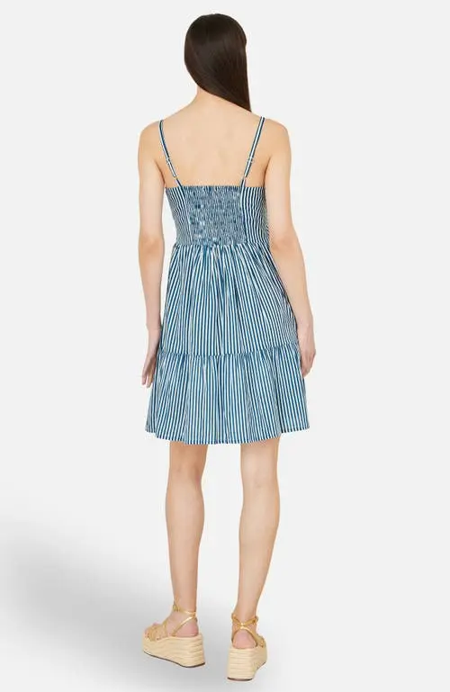 YUMI Stripe Cotton Mini Sun Dress