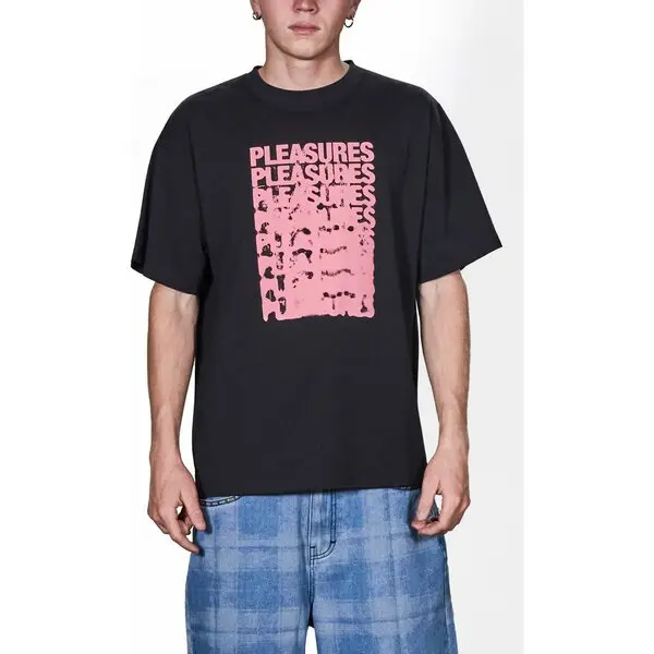 PLEASURES Immolate Graphic T-shirt - Black