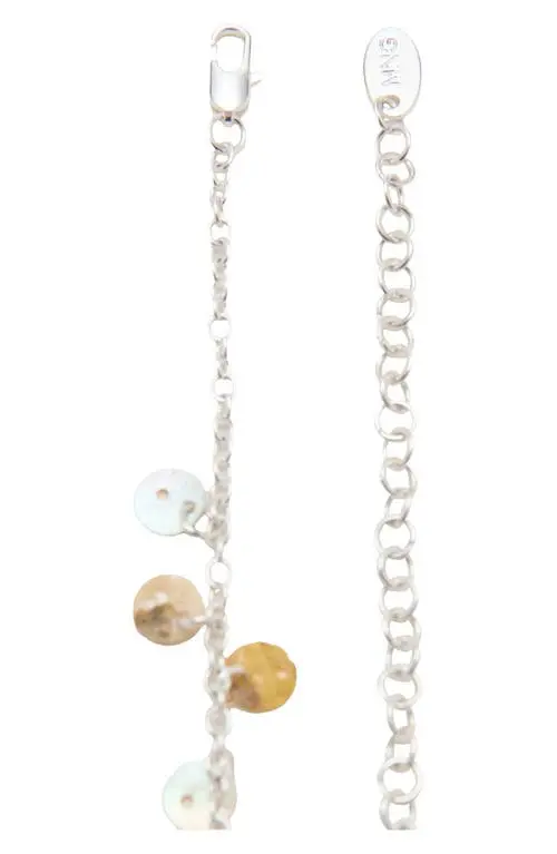 Mango Button Embellished Chain Belt