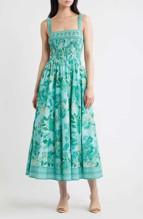 FLYING TOMATO Print Midi Dress