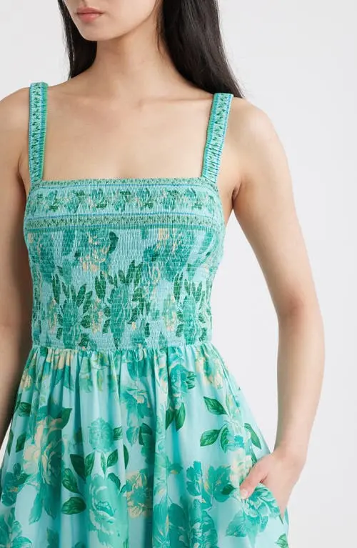 FLYING TOMATO Print Midi Dress