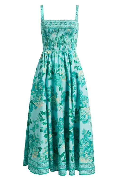 FLYING TOMATO Print Midi Dress