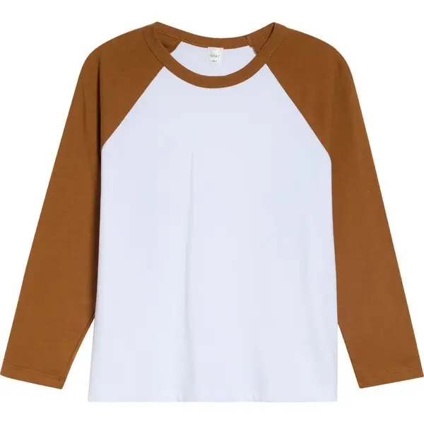 LESET Margo Baseball T-shirt - White/copper