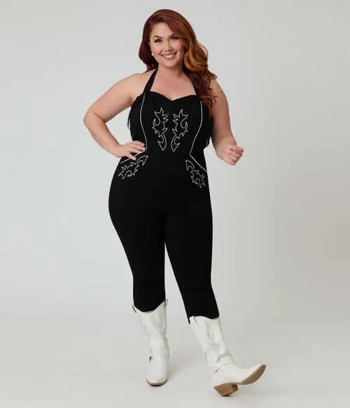 Unique Vintage Western Maines Jumpsuit
