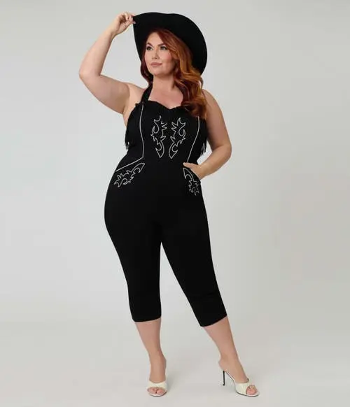 Unique Vintage Western Maines Jumpsuit