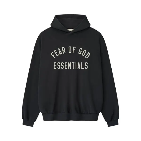 Fear Of God Varsity 90s Fit Hoodie 'vintage - Black