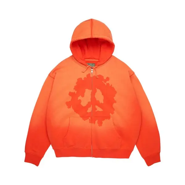 DENIM TEARS Peace Wreath Knockout Zip Hoodie