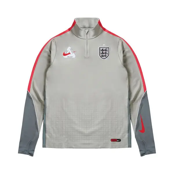 PALACE X Nike England Dri-fit Strike Drill Top - Grey