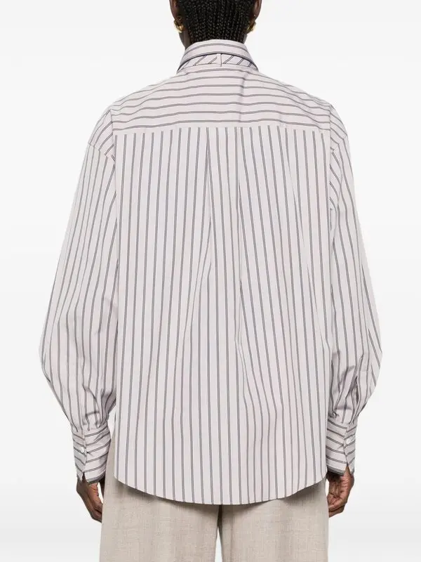 Brunello Cucinelli Striped Cotton Shirt
