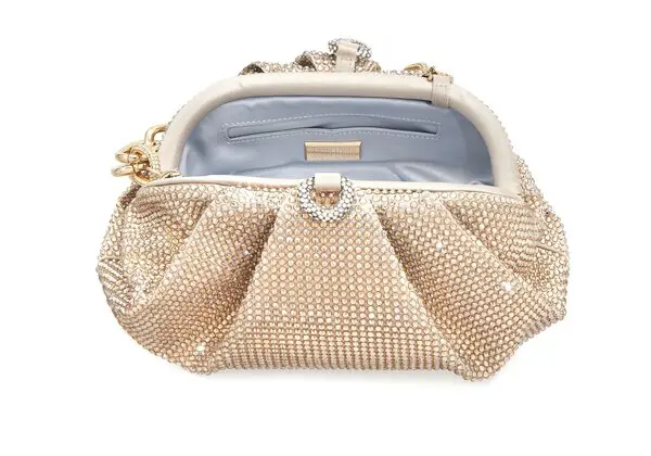 Judith Leiber Gemma Crystal Clutch - Beige