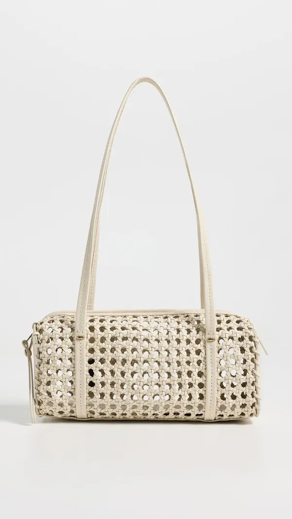 Madewell The Brioche Mini Shoulder Bag In Woven Leather